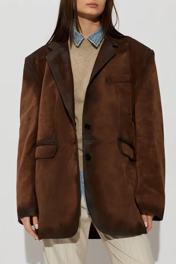 Acne Studios Oversized Suede Blazer