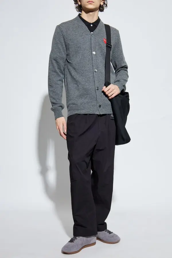 Play Comme Des Garcon Cardigan With Logo Patch