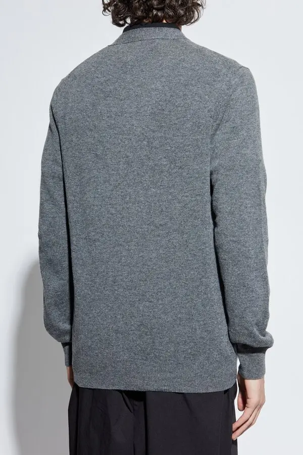 Play Comme Des Garcon Cardigan With Logo Patch