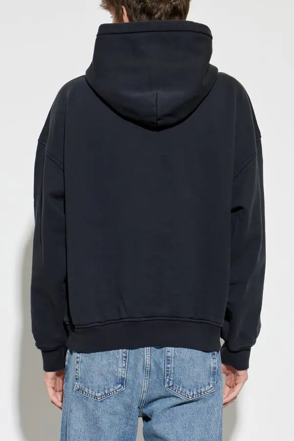 Rhude Printed Hoodie - Black