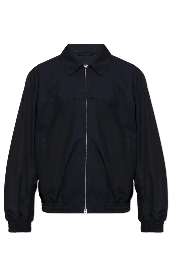 Comme Des Garçons Cotton Jacket With Collar - Navy Blue