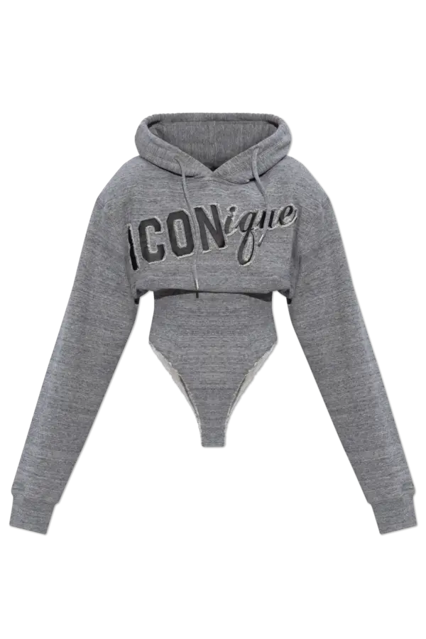 Dsquared2 Hooded Bodysuit - Grey
