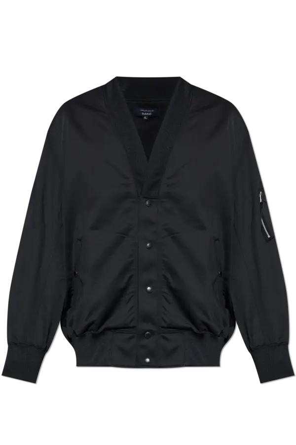 Comme Des Garçons Jacket With Snap Fastening - Black