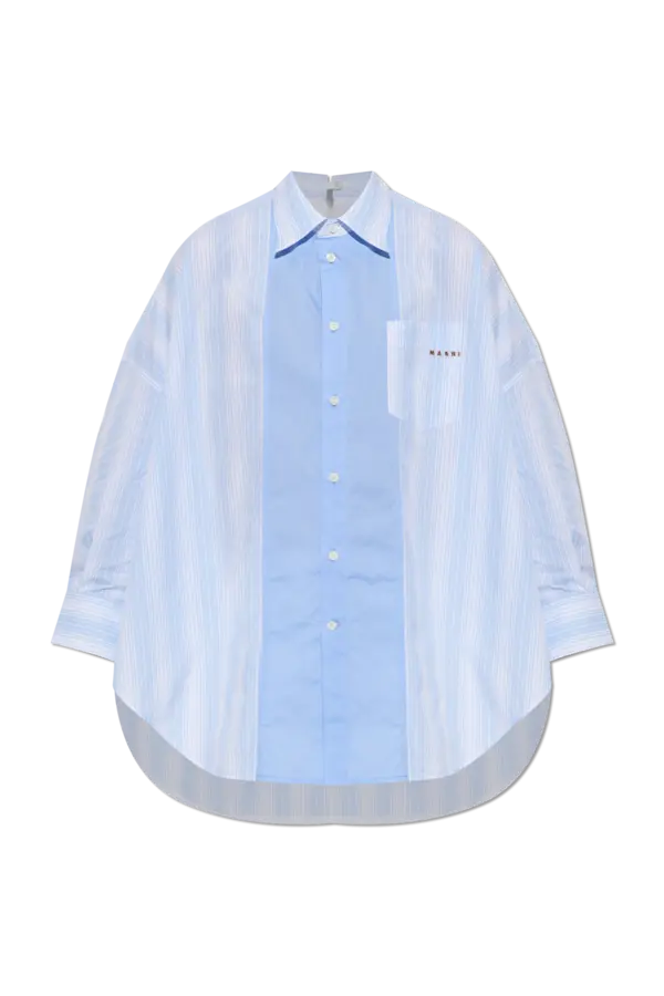 Marni Asymmetrical Shirt - Blue