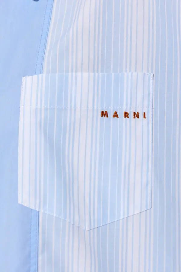 Marni Asymmetrical Shirt - Blue
