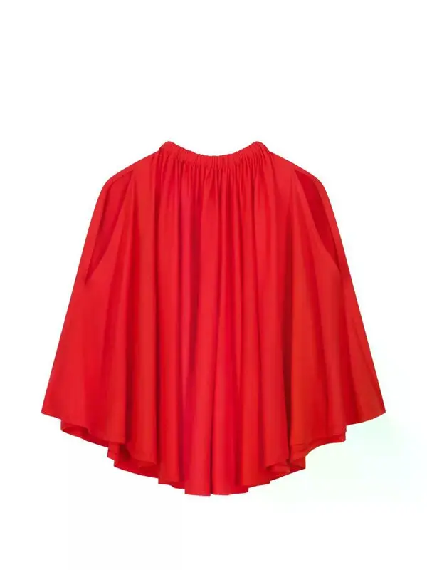 Coperni Asymmetric Draped Blouse - Red