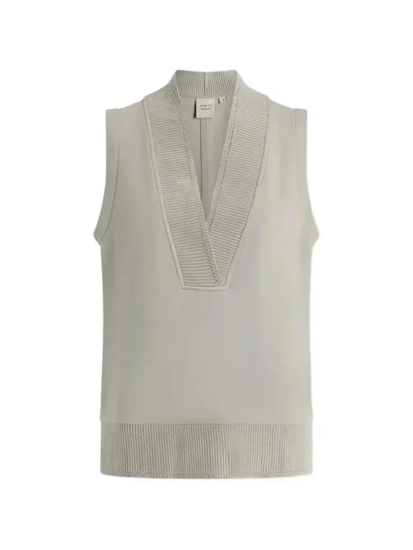 Varley Freida V-neck Top - Neutrals