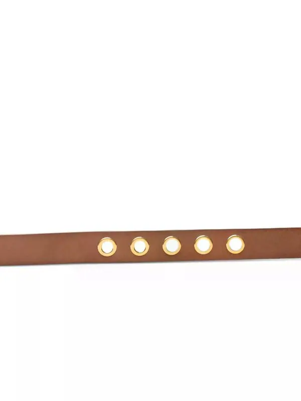 Miu Miu Oval-buckle Leather Belt