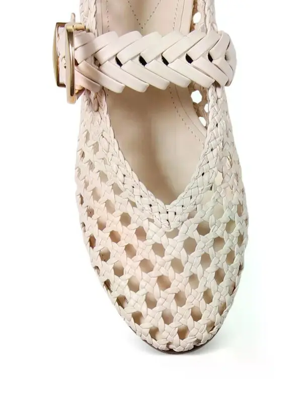 Zimmermann Alchemy Braided Buckle Ballerina Flats - Neutrals