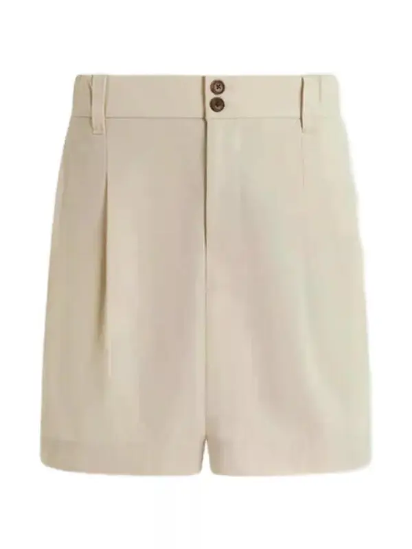 Varley Tansy Pleated Shorts - Neutrals