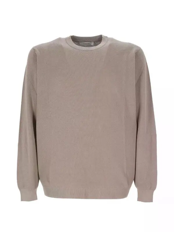 LARDINI Textured-knit Sweater - Neutrals