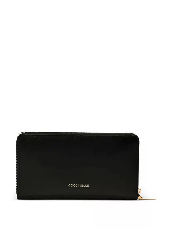 COCCINELLE C-me Grained-leather Wallet - Black