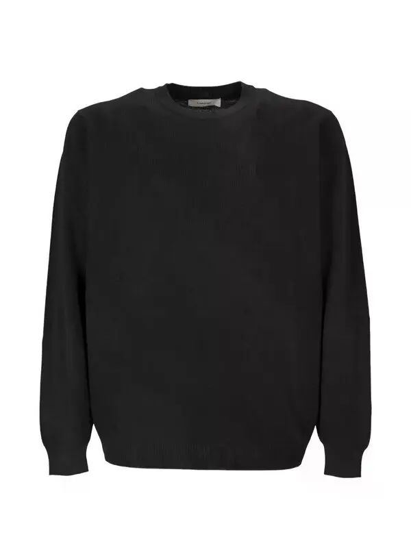 LARDINI Textured-knit Sweater - Black