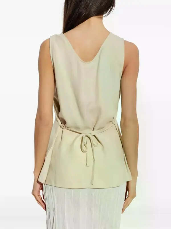 Hanro Sleeveless Blouse With Rear Tie