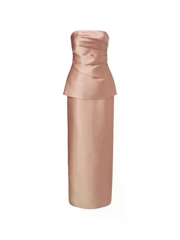 Solace London The Lucille Strapless Dress - Pink