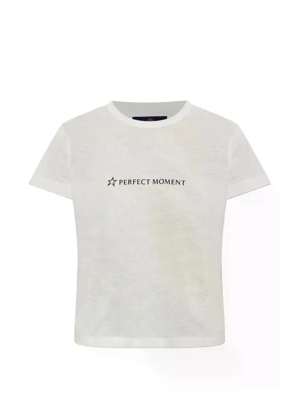 Perfect Moment Logo-print T-shirt - Neutrals