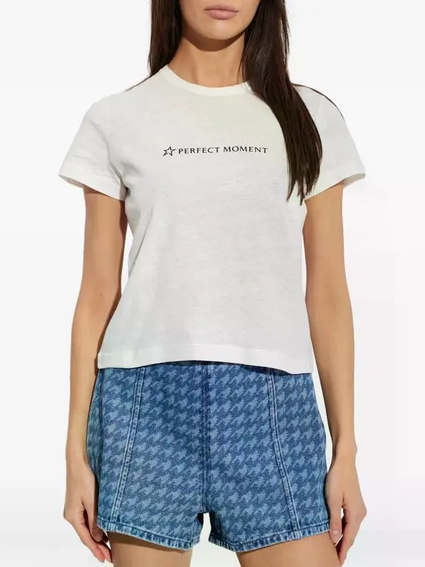 Perfect Moment Logo-print T-shirt - Neutrals