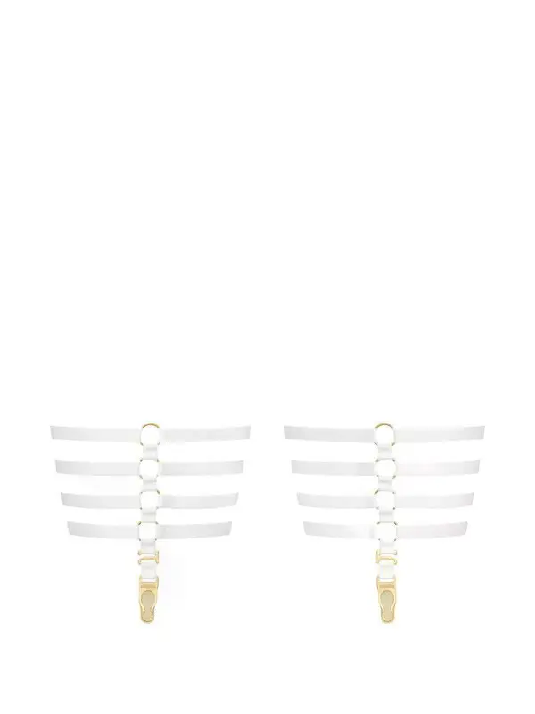 MAISON CLOSE Multi-strap Garters - White