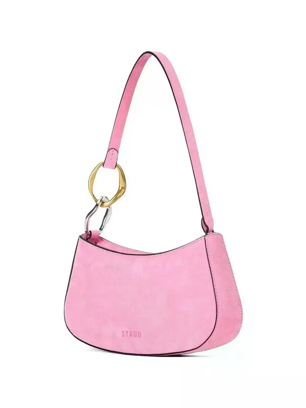 Staud Ollie Suede Tote Bag - Pink