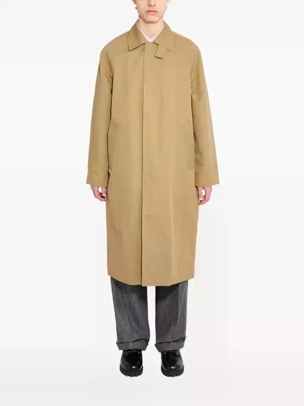 SUNFLOWER Twill Texture Raglan Sleeves Coat - Neutrals