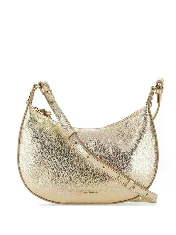 COCCINELLE Fujiko Pebbled Leather Shoulder Bag - Gold