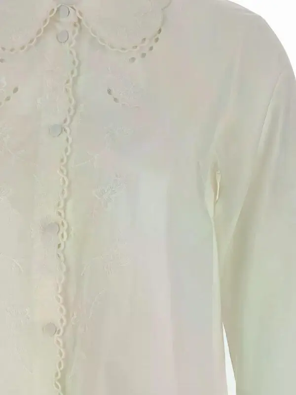 THE GARMENT Kirsten Scalloped-collar Shirt - Neutrals