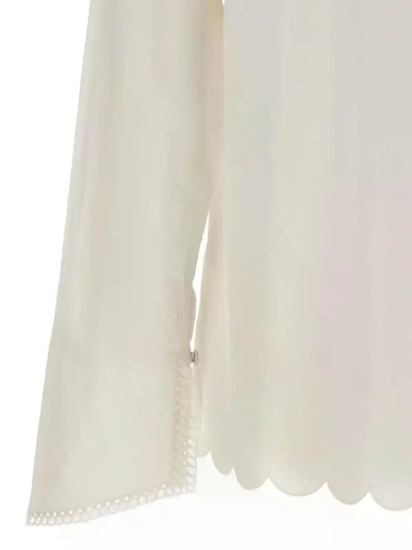 THE GARMENT Kirsten Scalloped-collar Shirt - Neutrals