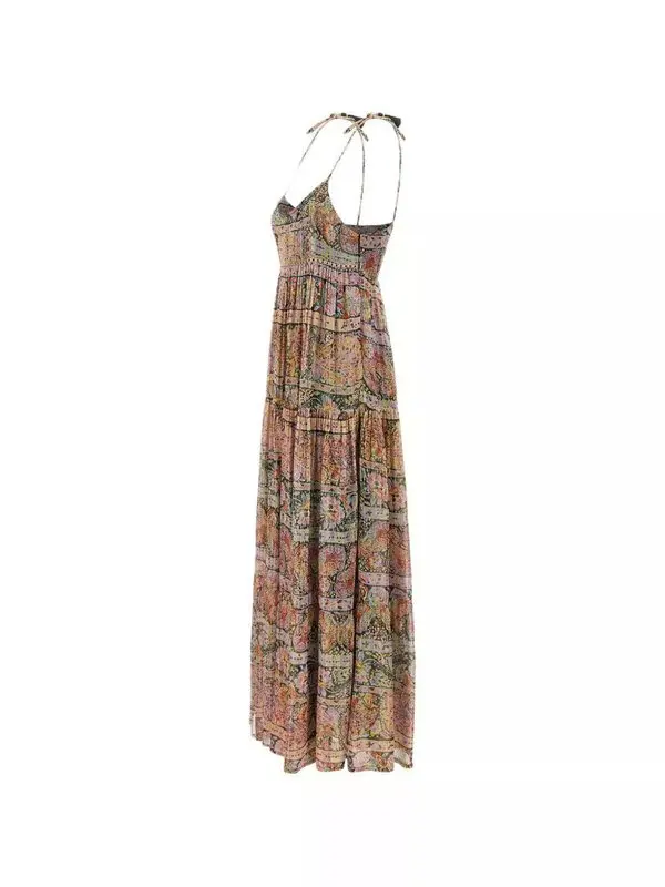 Rixo Kamilah Paisley-print Dress - Pink
