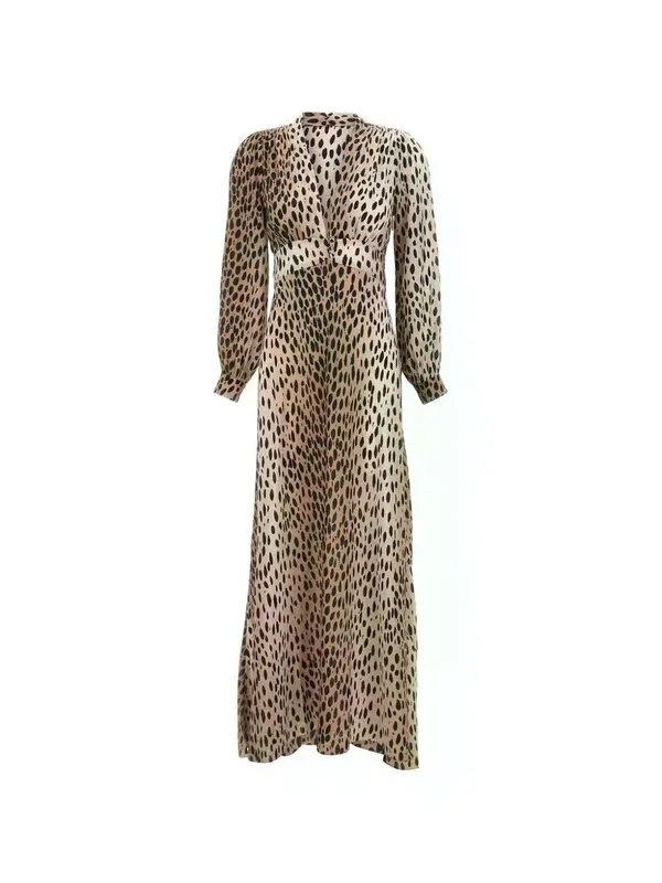 Rixo Emory Leopard-print Dress - Neutrals