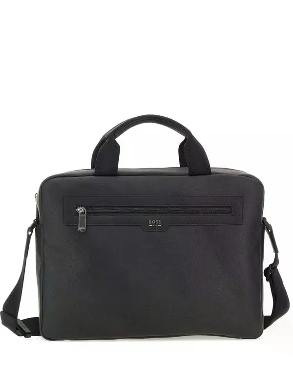 BOSS Pebbled-effect Briefcase - Black