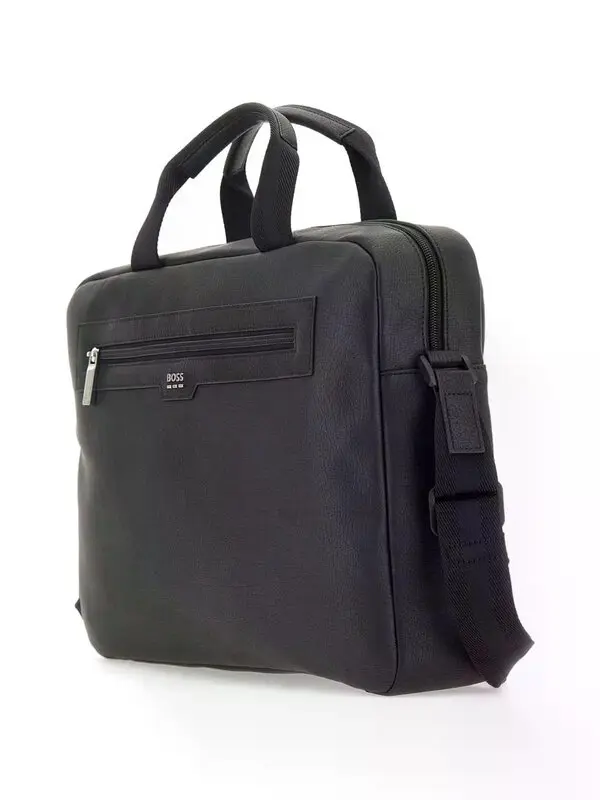BOSS Pebbled-effect Briefcase