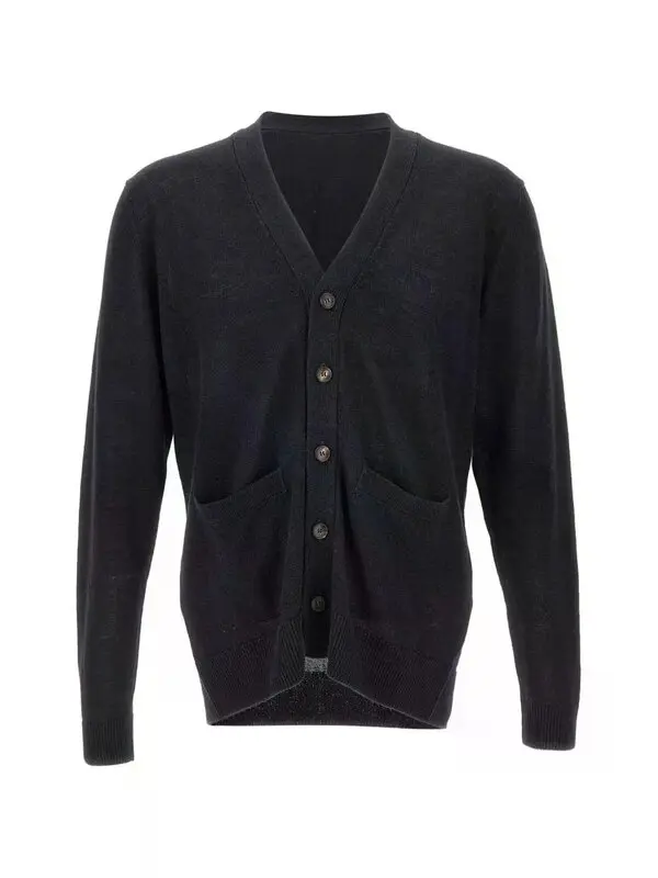FILIPPO DE LAURENTIIS V-neck Button-up Cardigan - Grey
