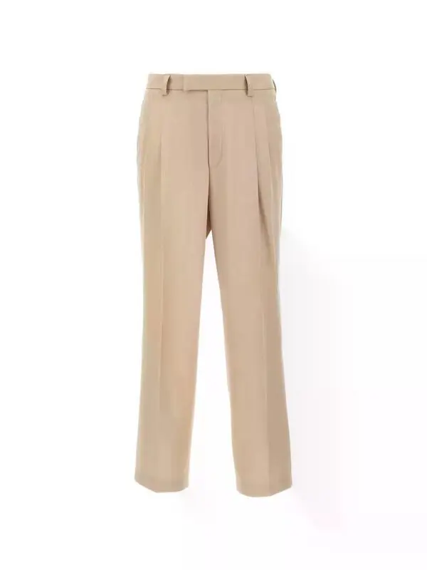 BOSS Pleated Wide-leg Trousers - Neutrals