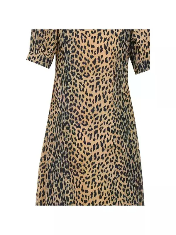 Rixo Kathleen Leopard-print Dress - Brown