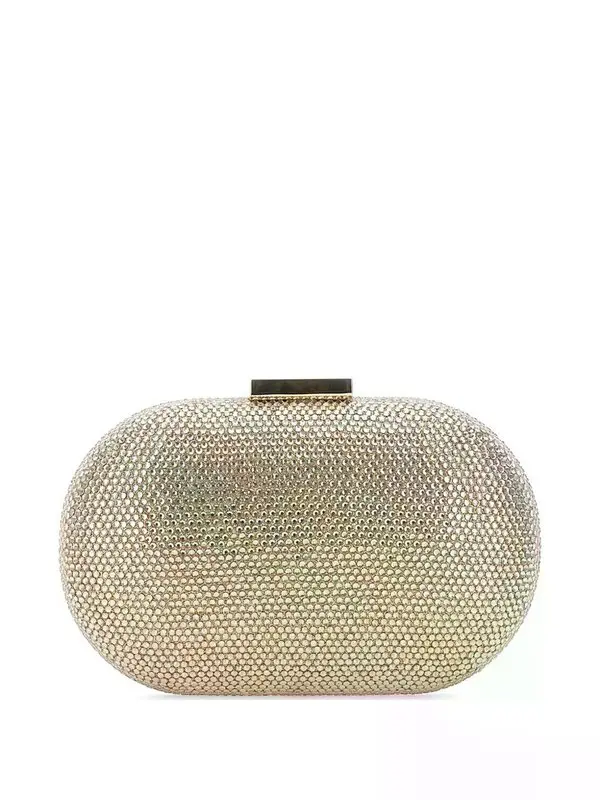 TWENTY FOURHAITCH Sunrise Rhinestone-embellished Clutch Bag - Gold
