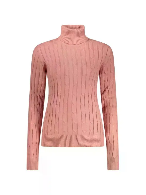 NORWAY 1963 Cable-knit Roll-neck Sweater