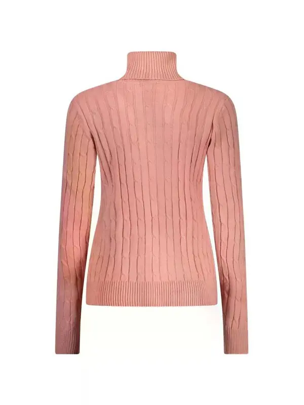 NORWAY 1963 Cable-knit Roll-neck Sweater