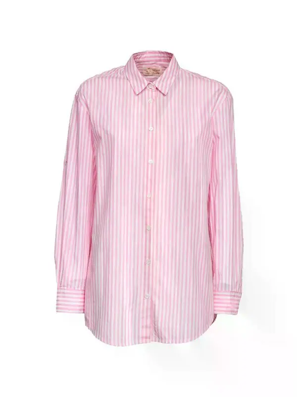MC2 SAINT BARTH Brigitte Stripe-pattern Shirt - Pink