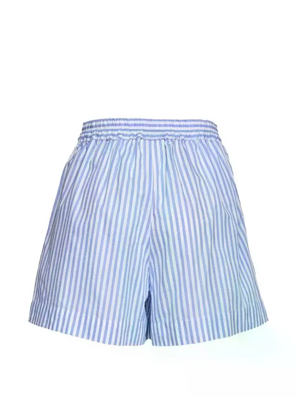 MC2 SAINT BARTH Amani Striped Shorts - Blue