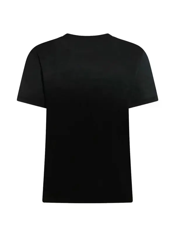 Blumarine Rhinestone-logo Butterfly-appliqué T-shirt