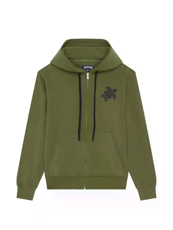 Vilebrequin Embroidered Zip-up Hoodie - Green
