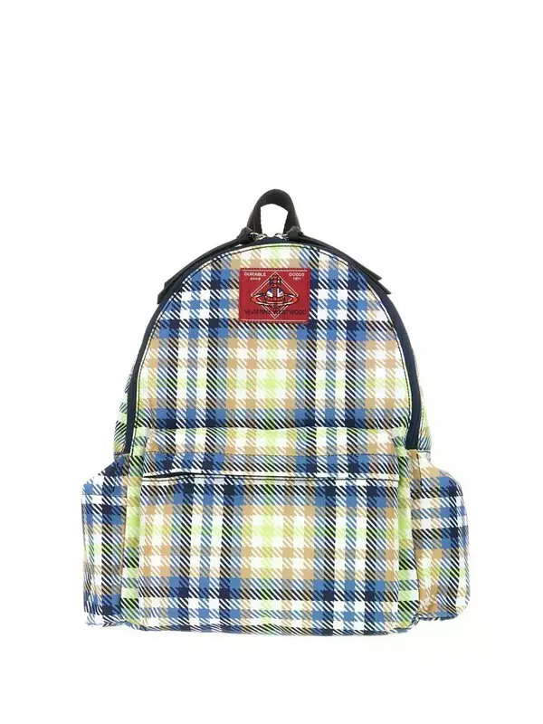 VIVIENNE WESTWOOD Tartan-pattern Backpack - Blue