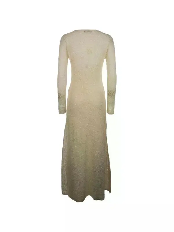 Fabiana Filippi Sequin-embellished Open-knit Dress - Neutrals