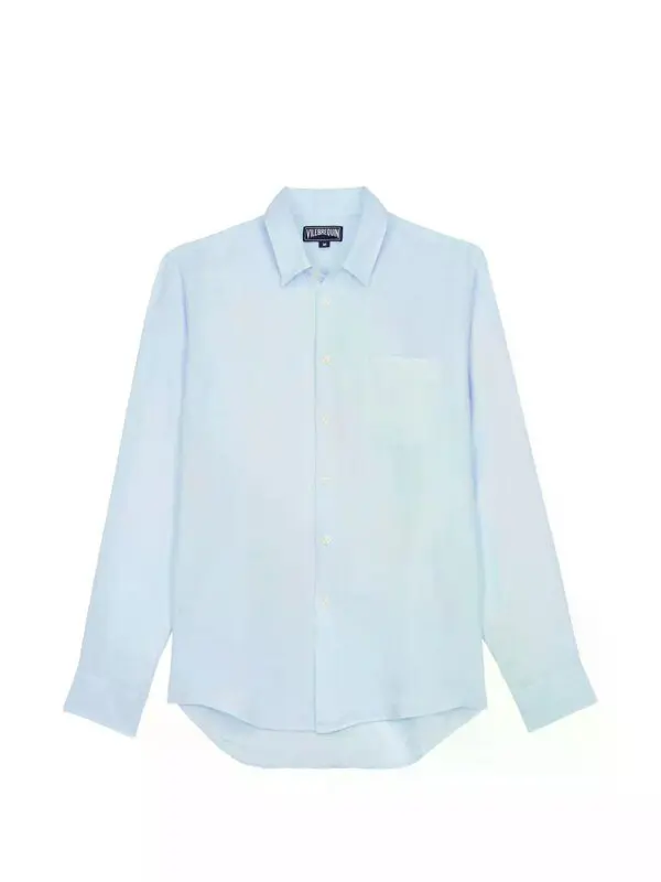 Vilebrequin Linen Chest-pocket Shirt - Blue