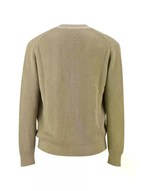 BOSS Ribbed-knit Cardigan - Neutrals