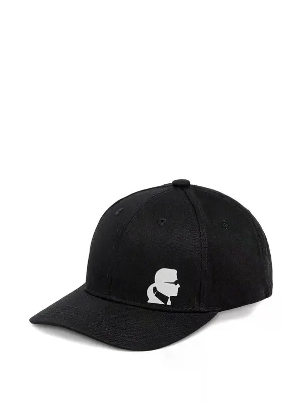Karl Lagerfeld Ikonik Karl Baseball Cap - Black