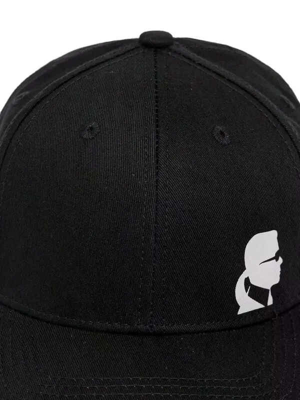 Karl Lagerfeld Ikonik Karl Baseball Cap - Black