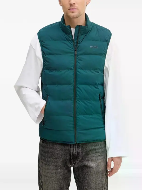 Guess Quilted Zip-up Gilet