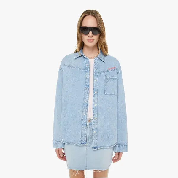 MOTHER Wake And Lake Denim Shirt - Light Blue