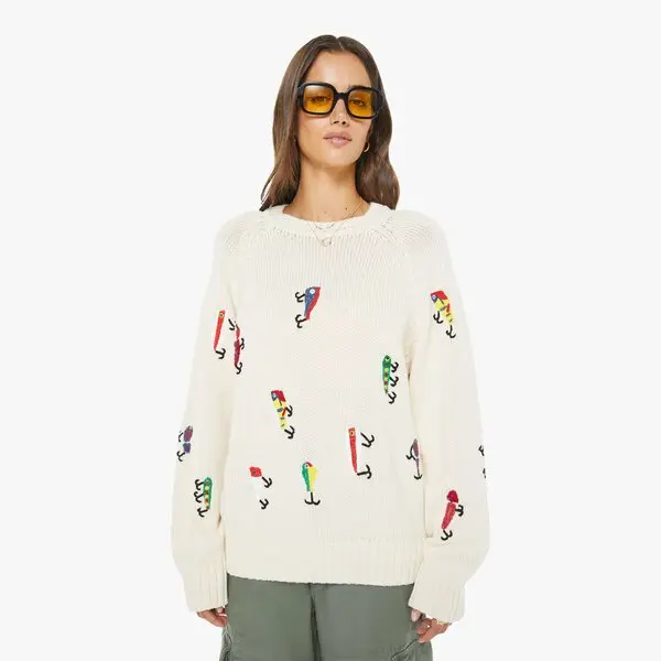 MOTHER The Raglan Pullover Catch Of Day Shirt - Multi